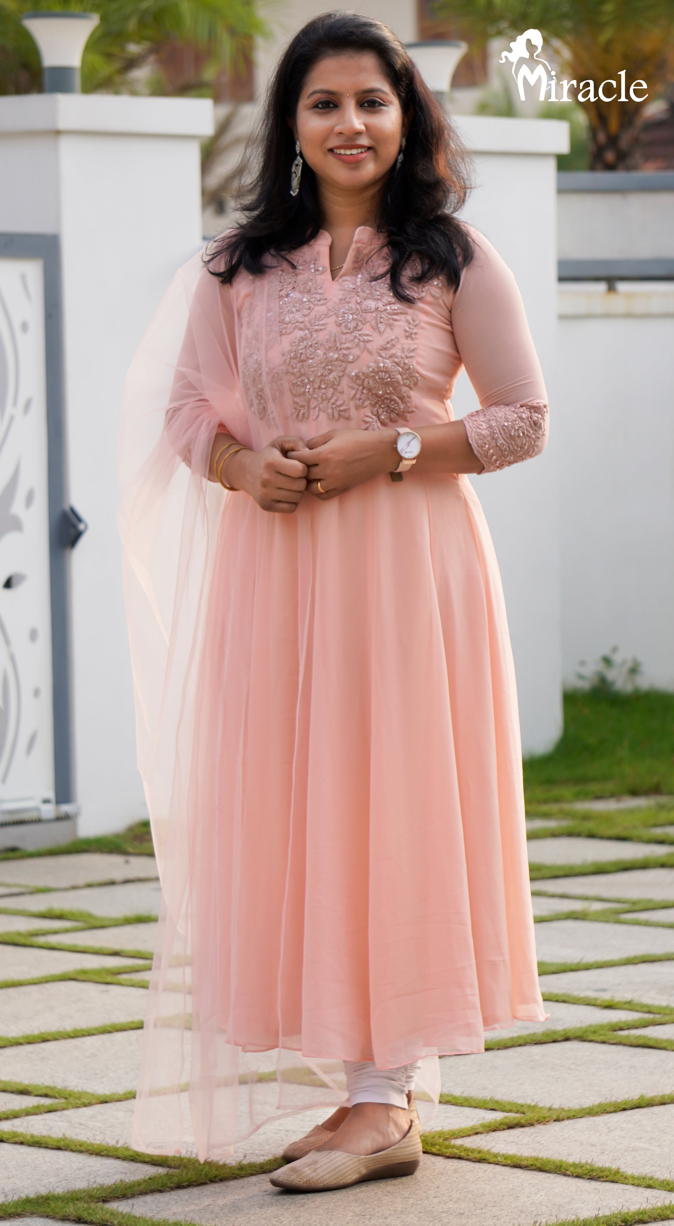 Party Wear Panel Cut Anarkali MAK367 | Miracle Boutique